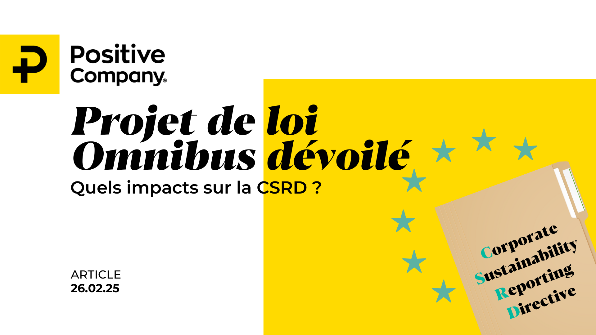 Projet Directive simplification CSRD et CS3D